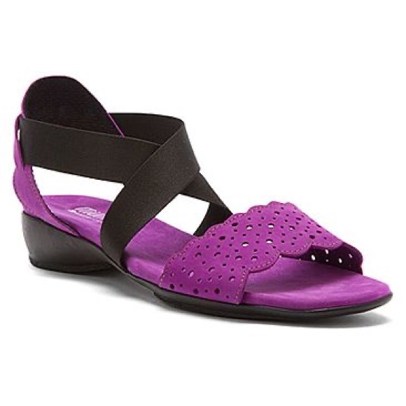 Munro | Shoes | Munro American Lacy Sandal Violet Purple Nubuck Suede ...